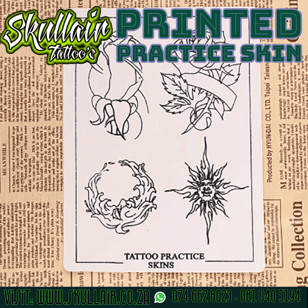 Practice Skin Printed latex tattoo
