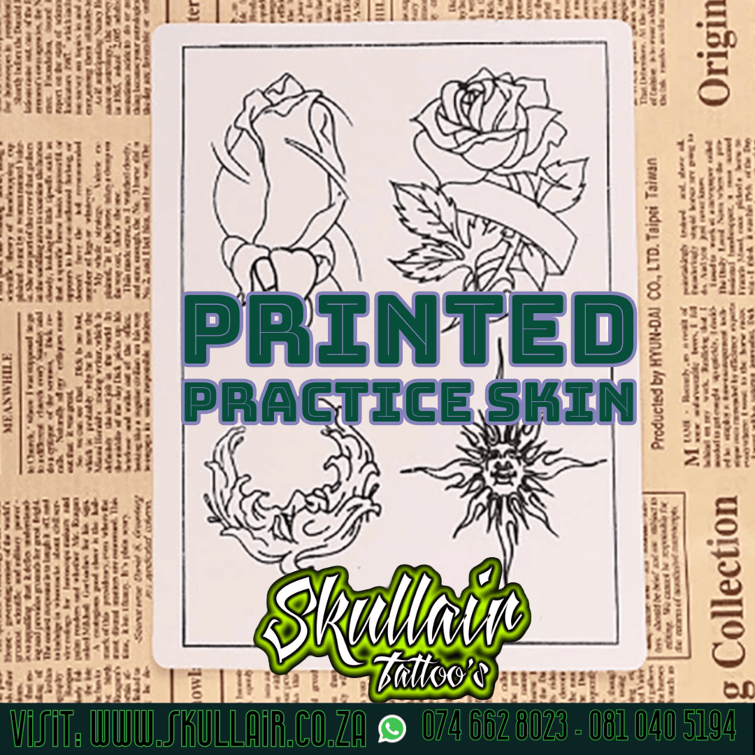 Practice Skin Printed latex tattoo